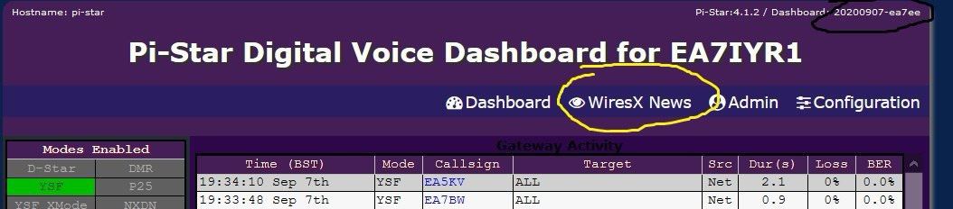 Neues Update PI STAR EA7EE 20200907 – Pi-Star – eine deutsche Anleitung